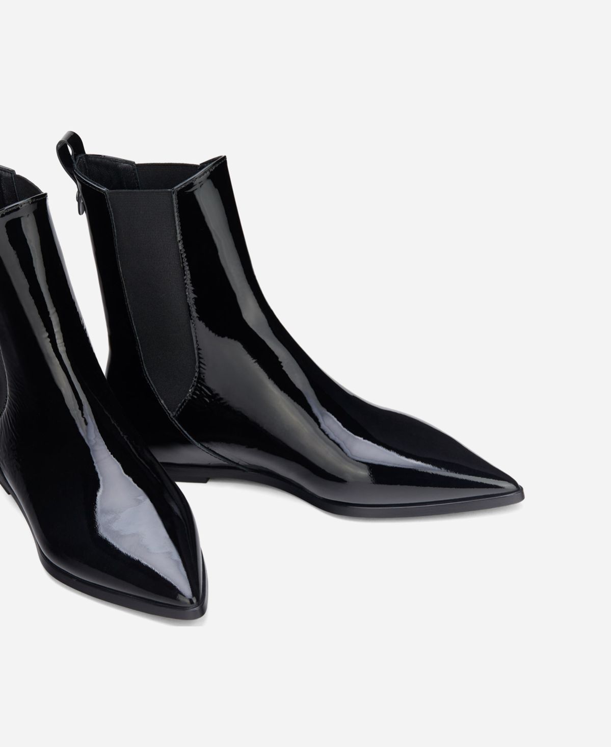 Patent leather bootie Black patent REI CHELSEA | AGL